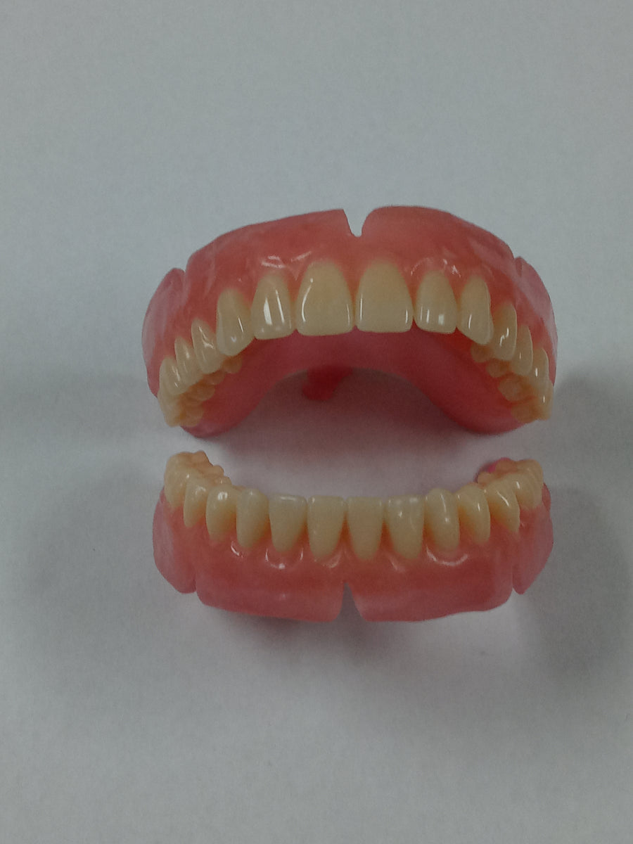 Dentures Upper And Lower Pink Fullset Acrylic False Teeth Size Lower 2 ...