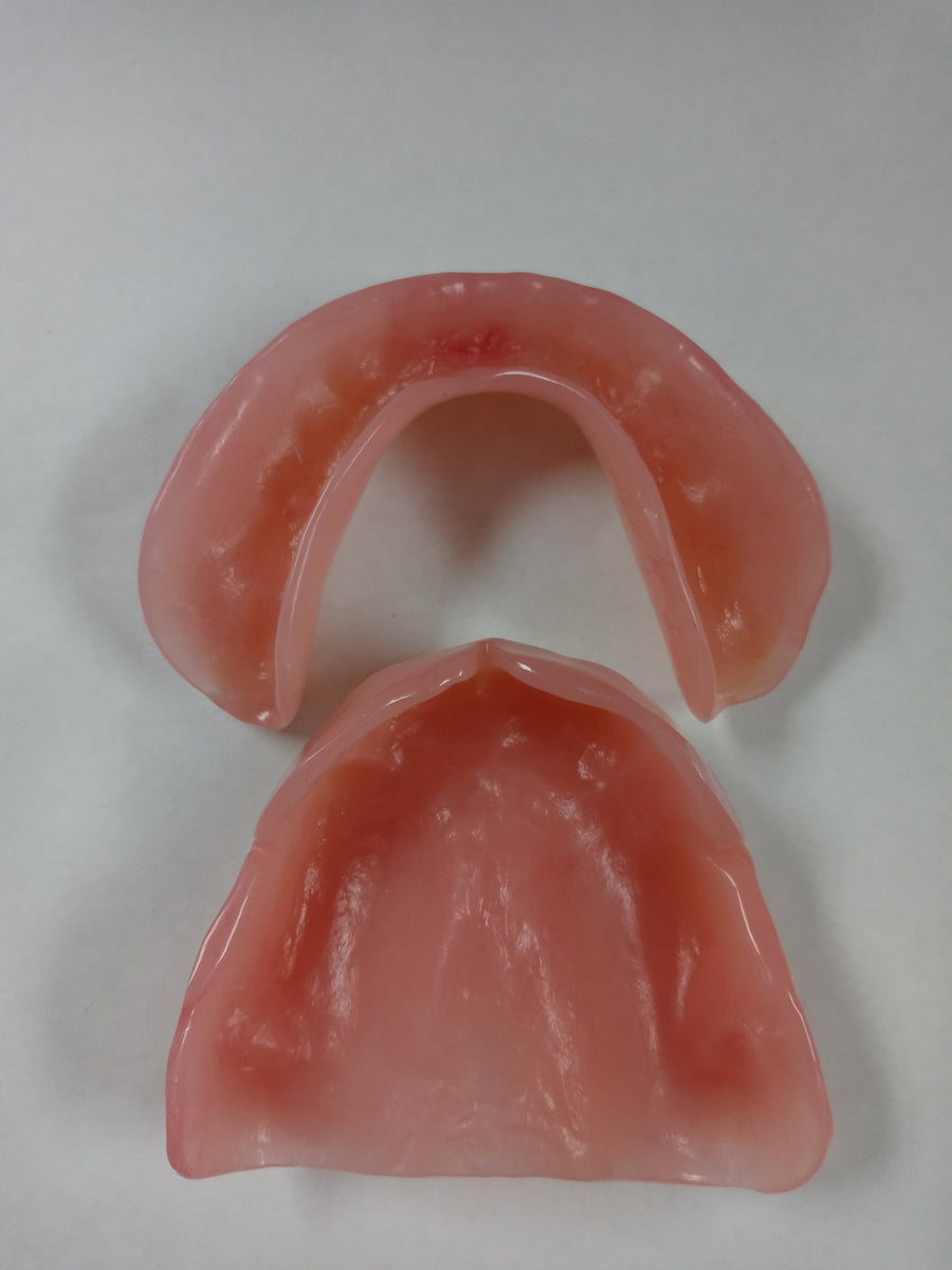 Dentures Upper And Lower Medium Pink Full set Acrylic False Teeth A2 S ...
