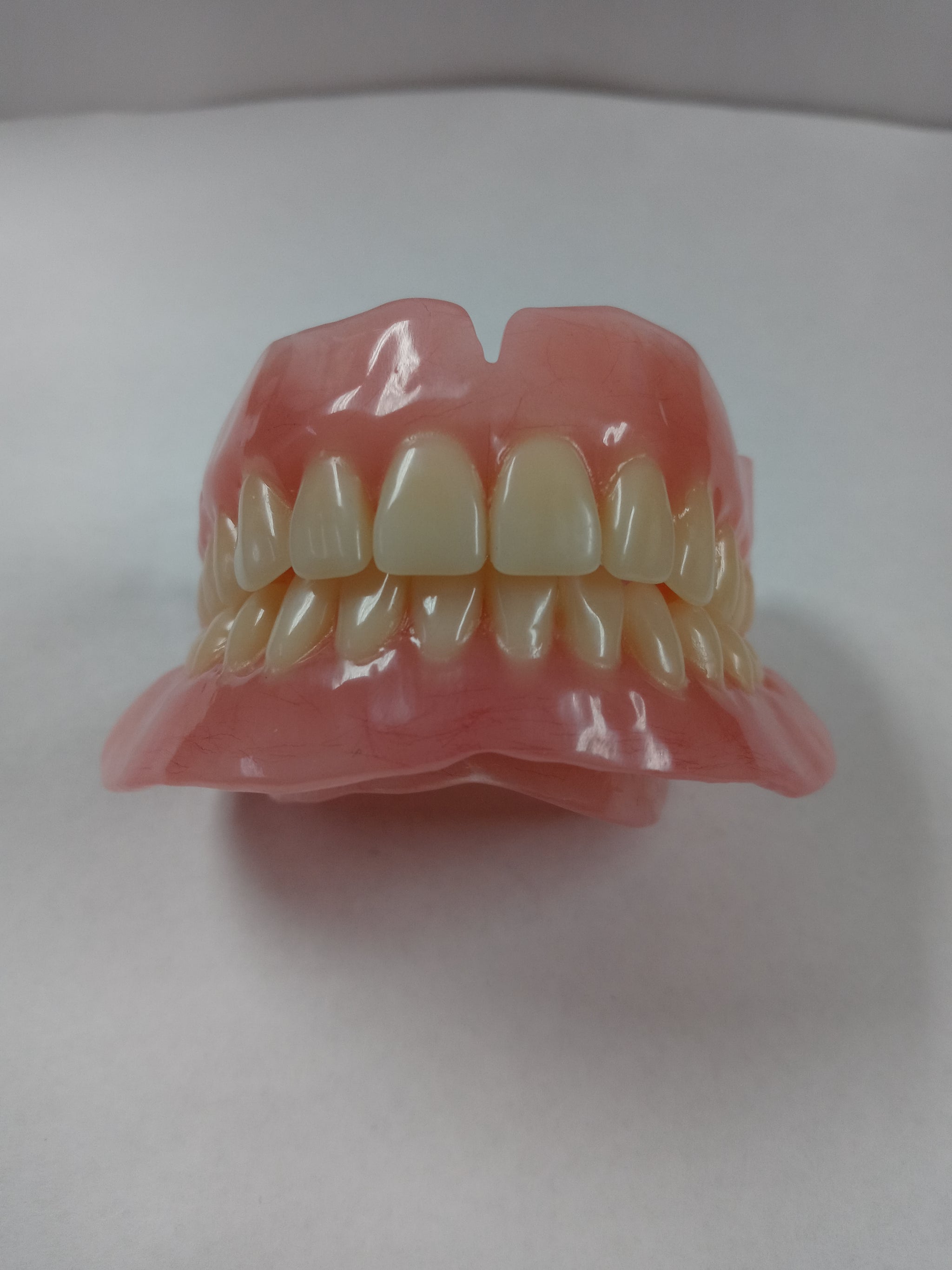 Dentures Upper And Lower Medium Pink Full set Acrylic False Teeth A2 S ...
