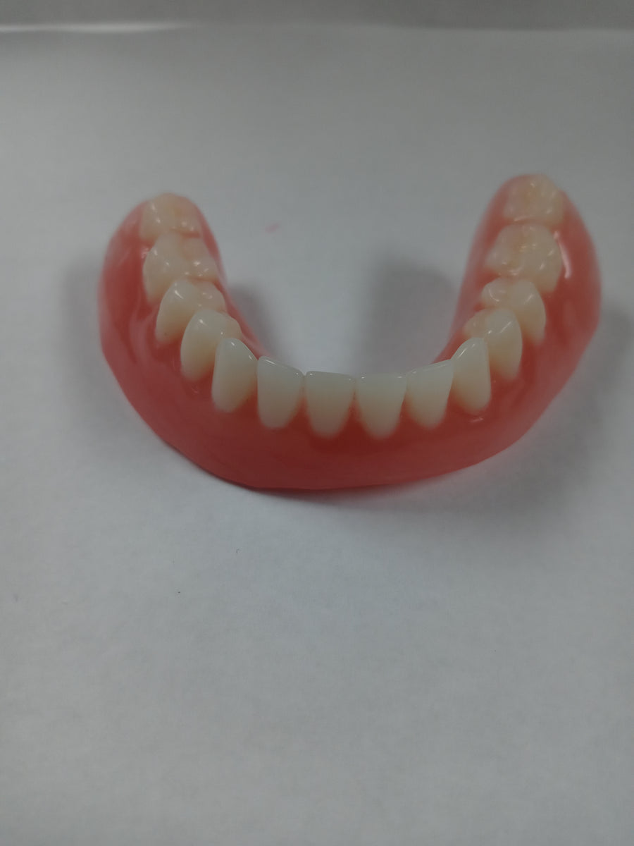 Dentures Upper And Lower Medium Pink Shade Full set Acrylic False Teet ...