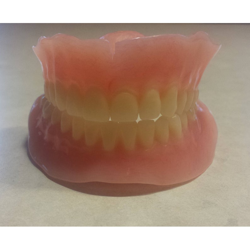 Upper and Lower Denture Custom Made Acrylic False Teeth Denture ...